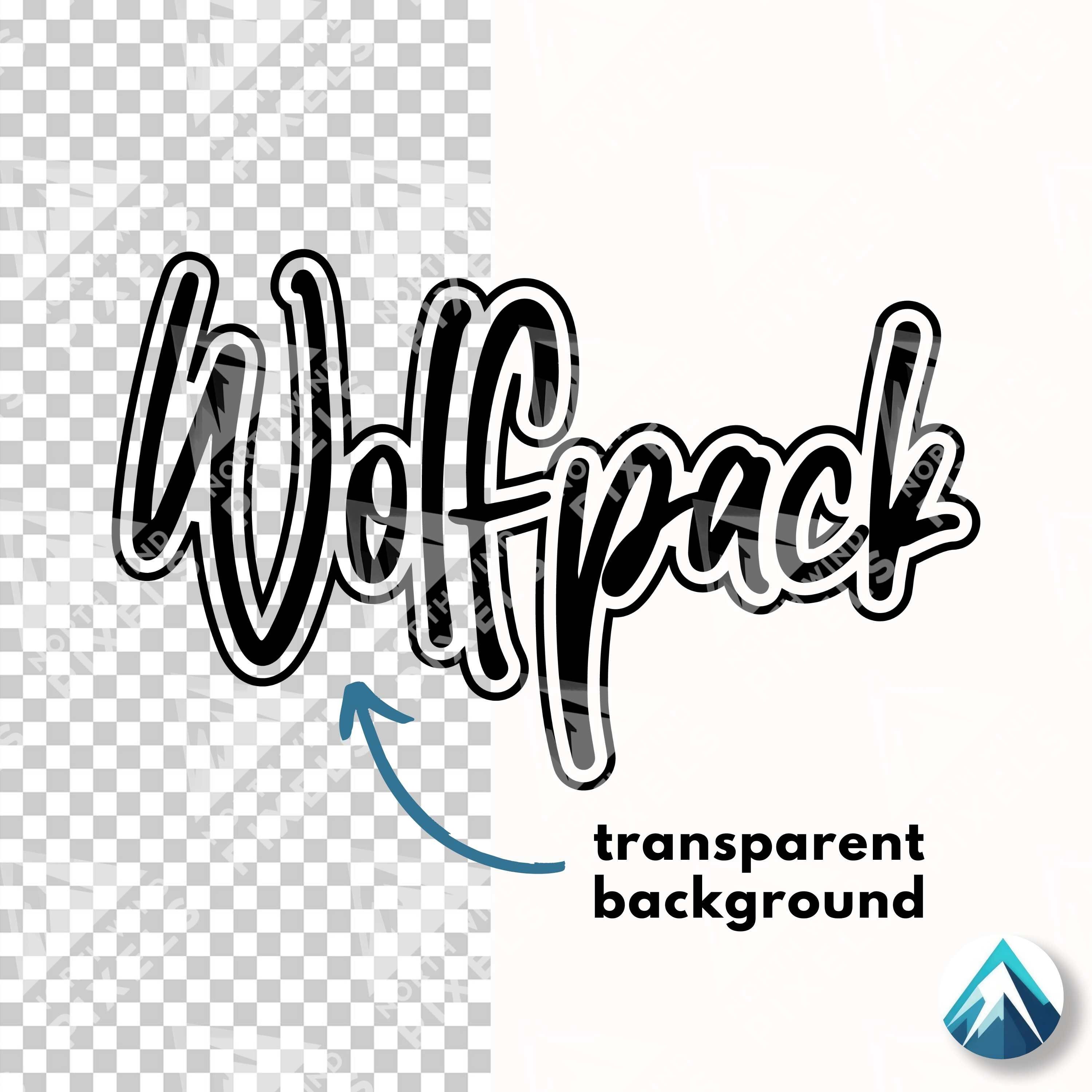 Wolfpack Digital Download, PNG and SVG Files, Clipart With Transparent ...