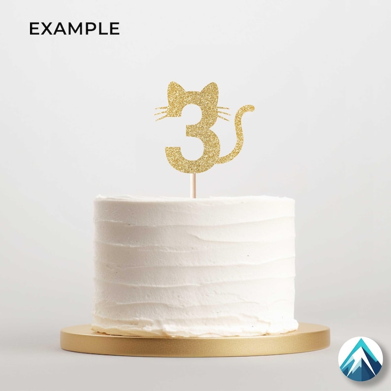 3 Cat Birthday Number, PNG and SVG File, Digital Download, Transparent ...