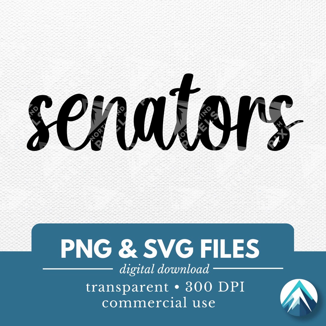 Senators Digital Download, PNG and SVG Files, Clip Art With Transparent ...