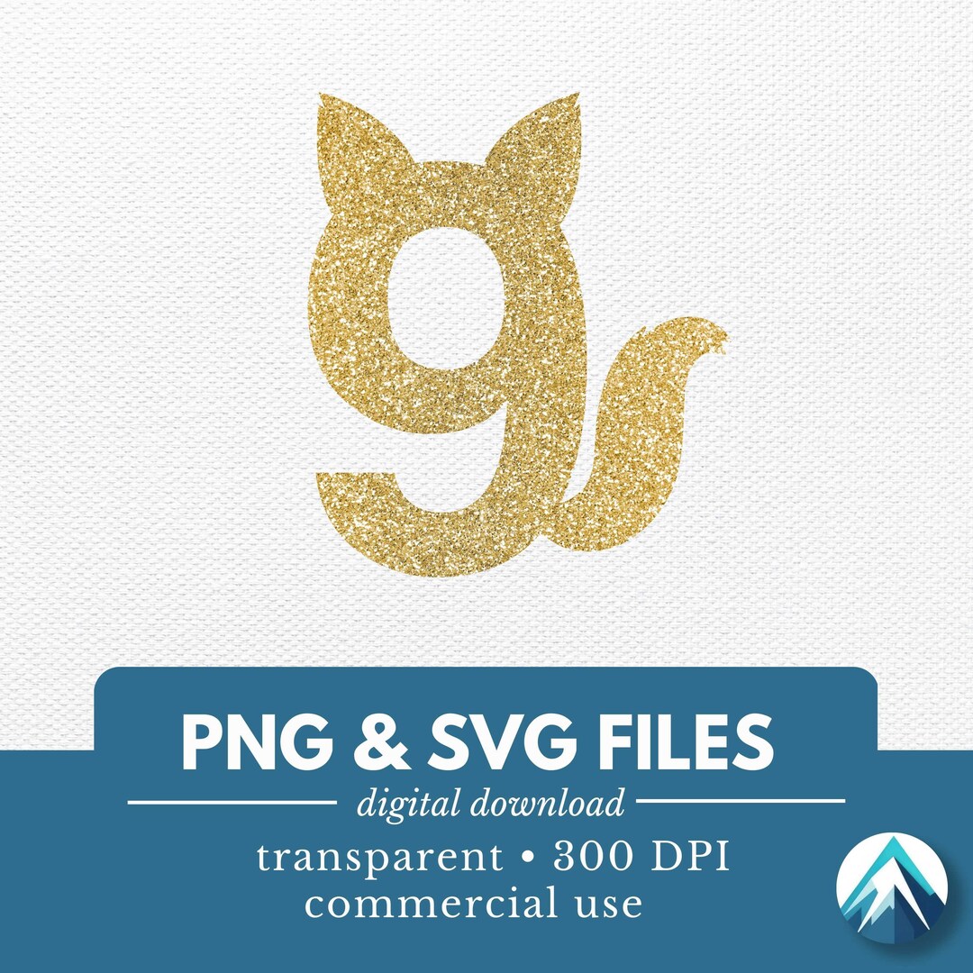 9 Fox Birthday Number, PNG and SVG Files, Digital Download, Little Fox ...