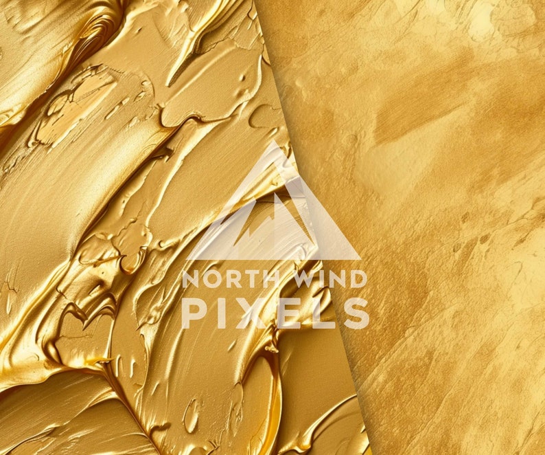 16 Gold Paint Textures Digital Papers, Seamless Patterns, 12x12, JPG ...