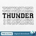 Thunder Digital Download, PNG and SVG File, Clipart With Transparent ...