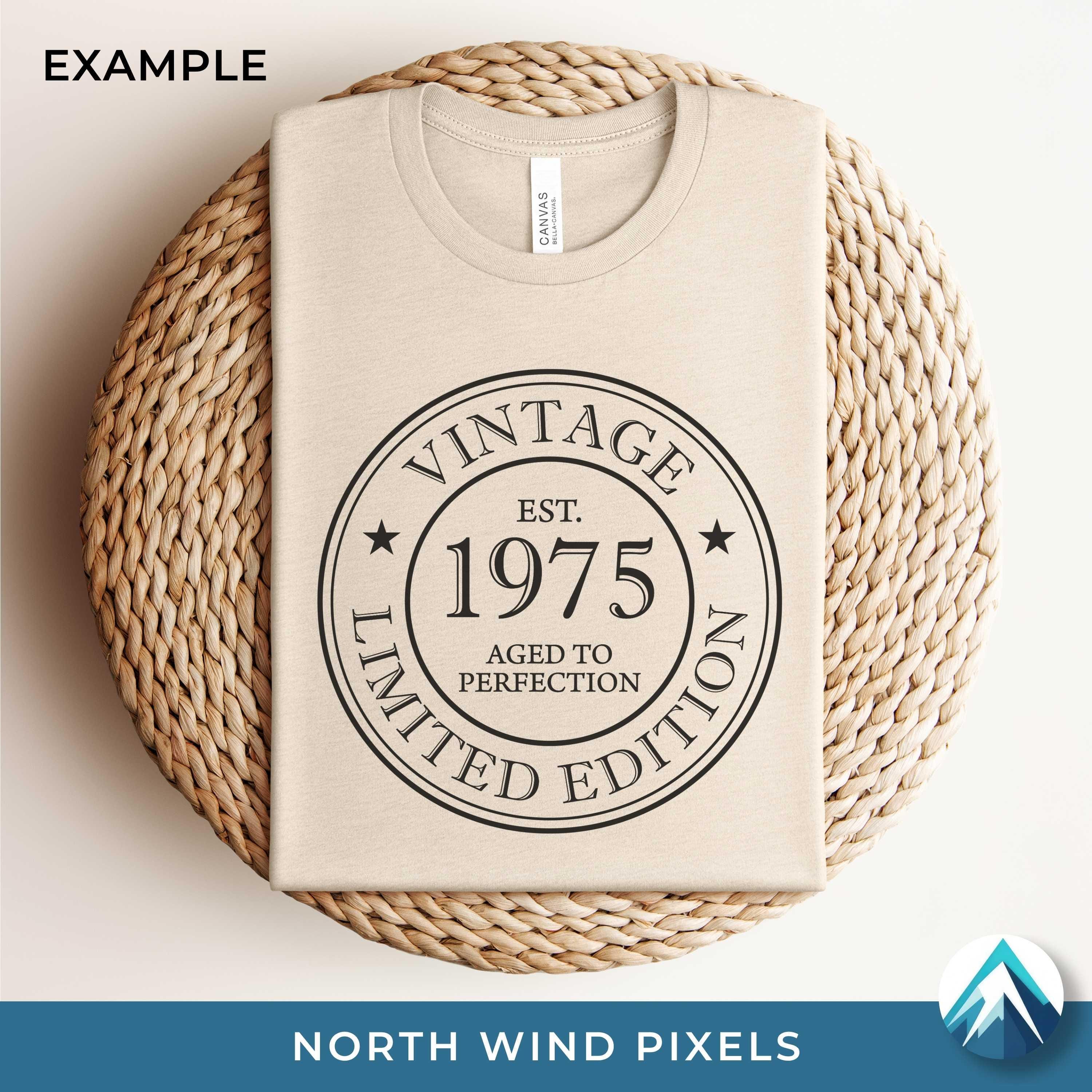 Vintage 1975 Birthday Digital Download, Svg Png Dxf Eps, Old Whiskey ...