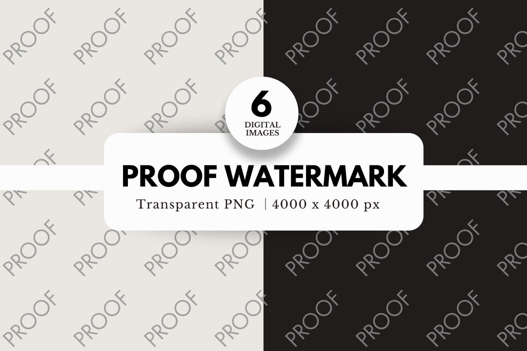 6 Proof Watermark Grids With Transparent Backgrounds, PNG Files ...