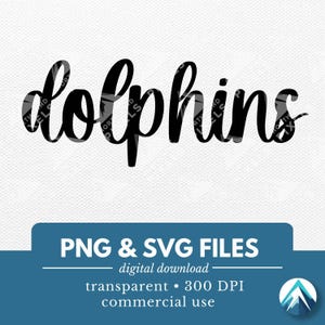 Dolphins Digital Download, PNG and SVG Files, Clipart With Transparent ...