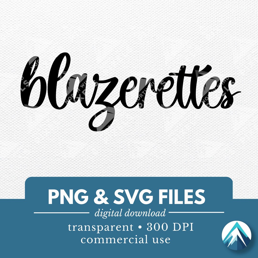 Blazerettes Digital Download, PNG and SVG Files, Clipart With ...