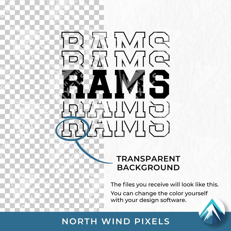 Rams Digital Download, Svg Png Dxf Eps, Clipart With Transparent ...