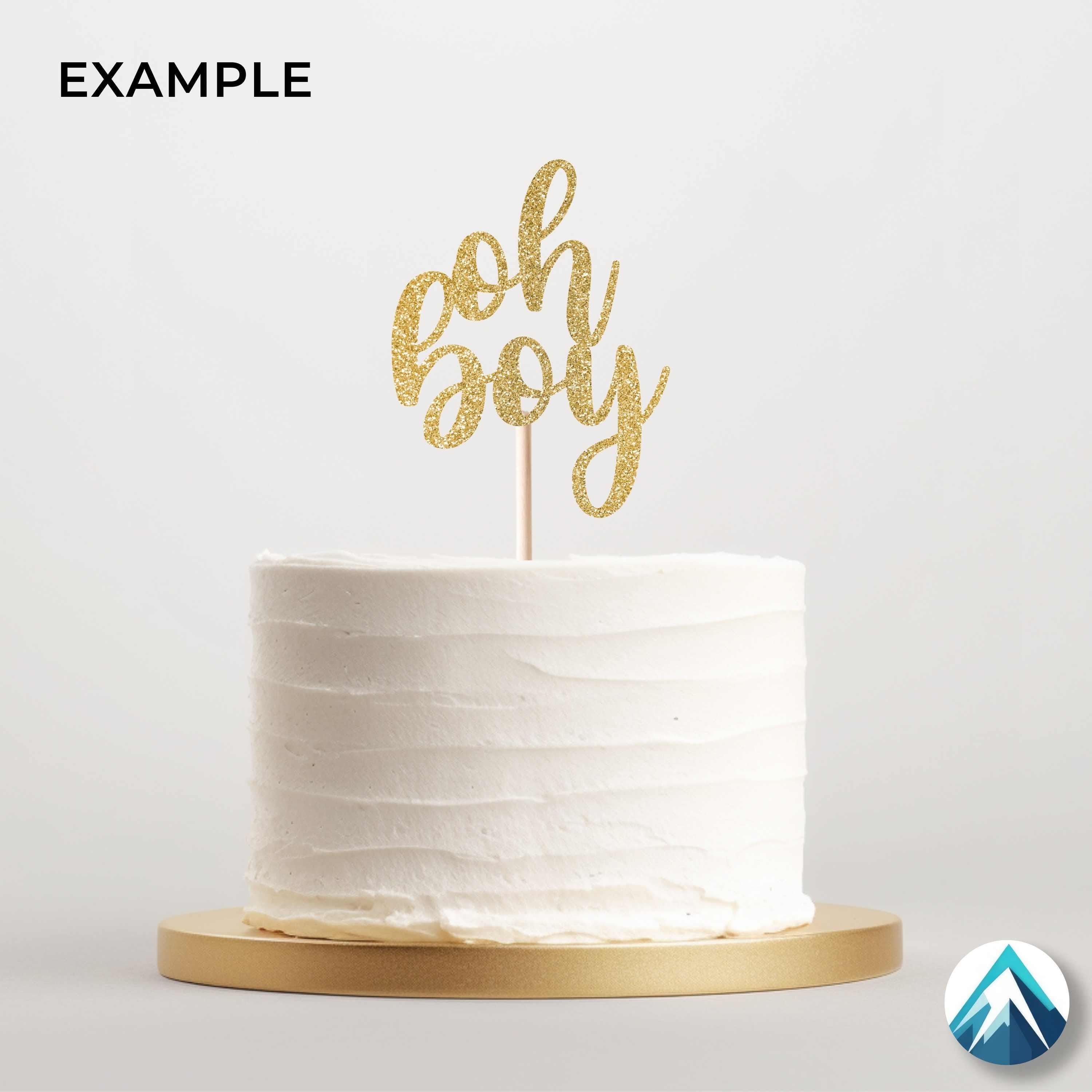 Oh Boy PNG and SVG Files, Digital Download, Cursive, for Shower Cake ...