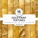 16 Gold Paint Textures Digital Papers, Seamless Patterns, 12x12, JPG ...