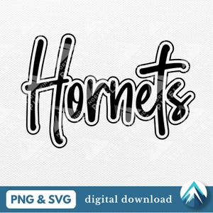 Hornets Digital Download, PNG and SVG Files, Clipart With Transparent ...