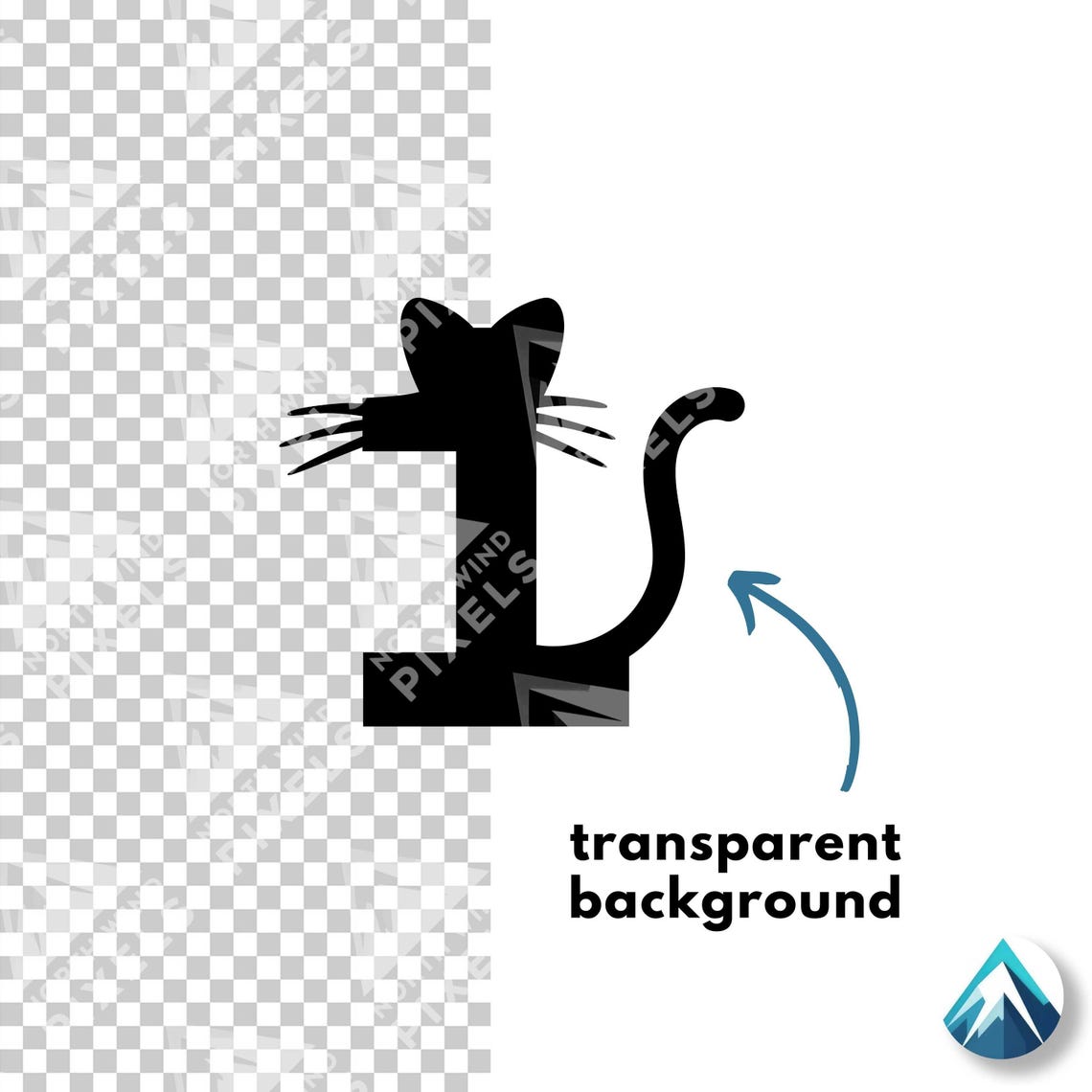 1 Cat Birthday Number, PNG and SVG File, Digital Download, Transparent ...