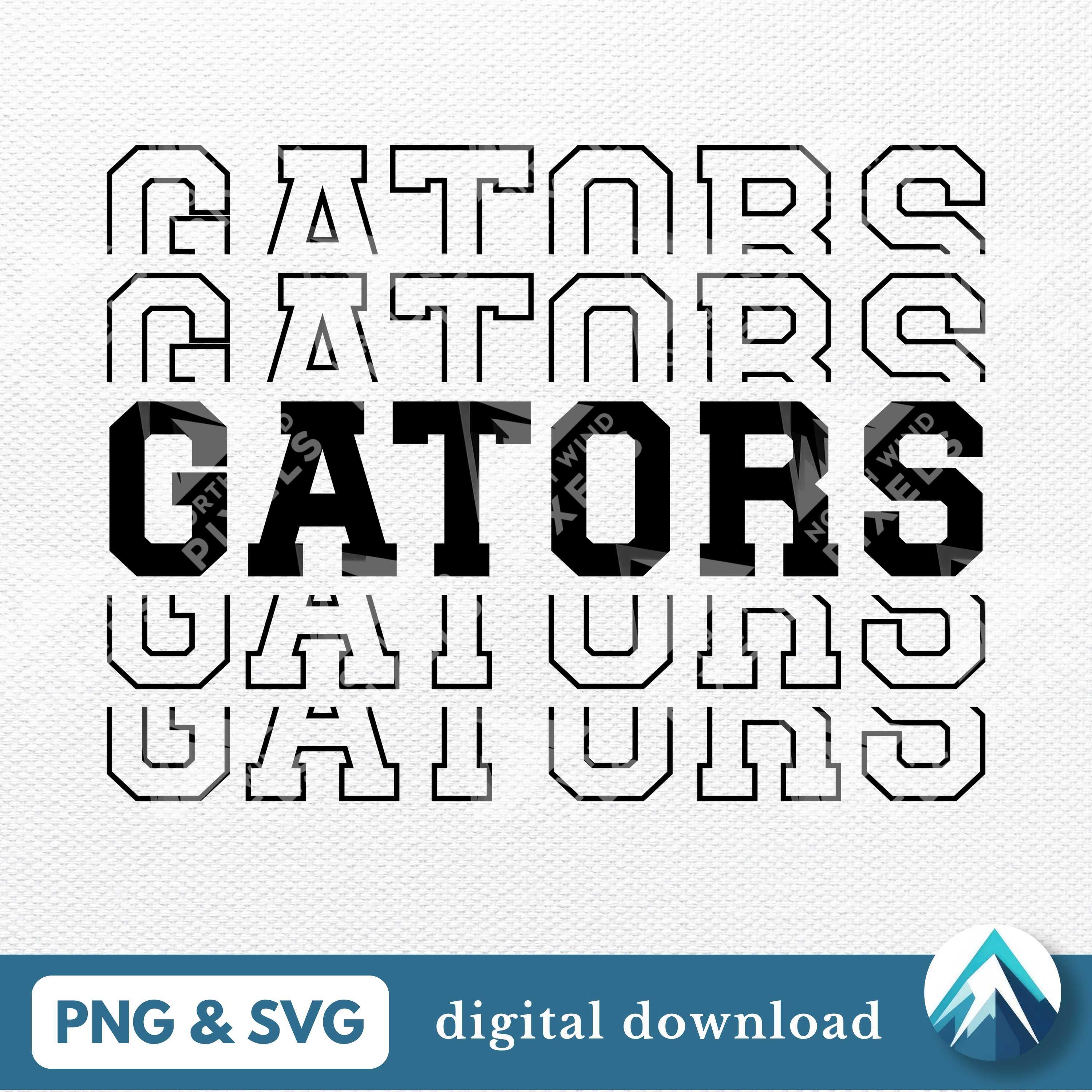 Gators Digital Download, PNG and SVG Files, Clipart With Transparent ...