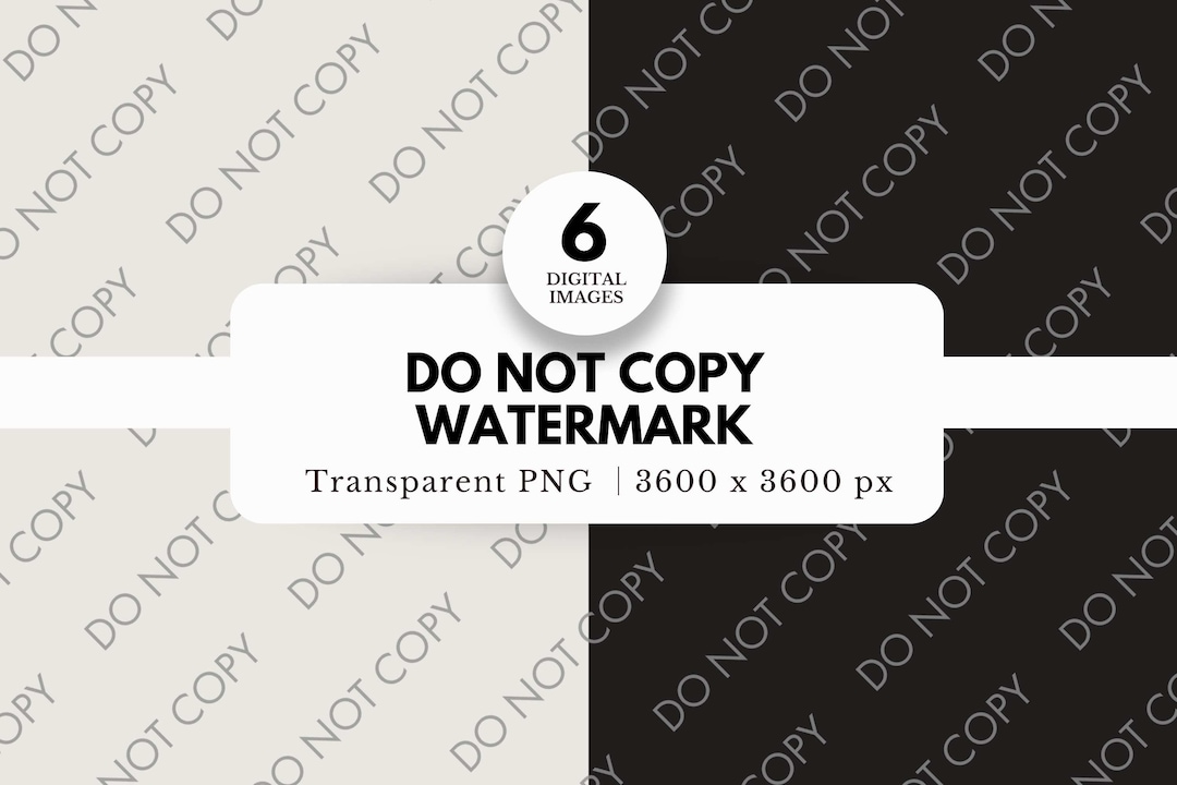 6 Do Not Copy Watermark Grids With Transparent Backgrounds, PNG File ...