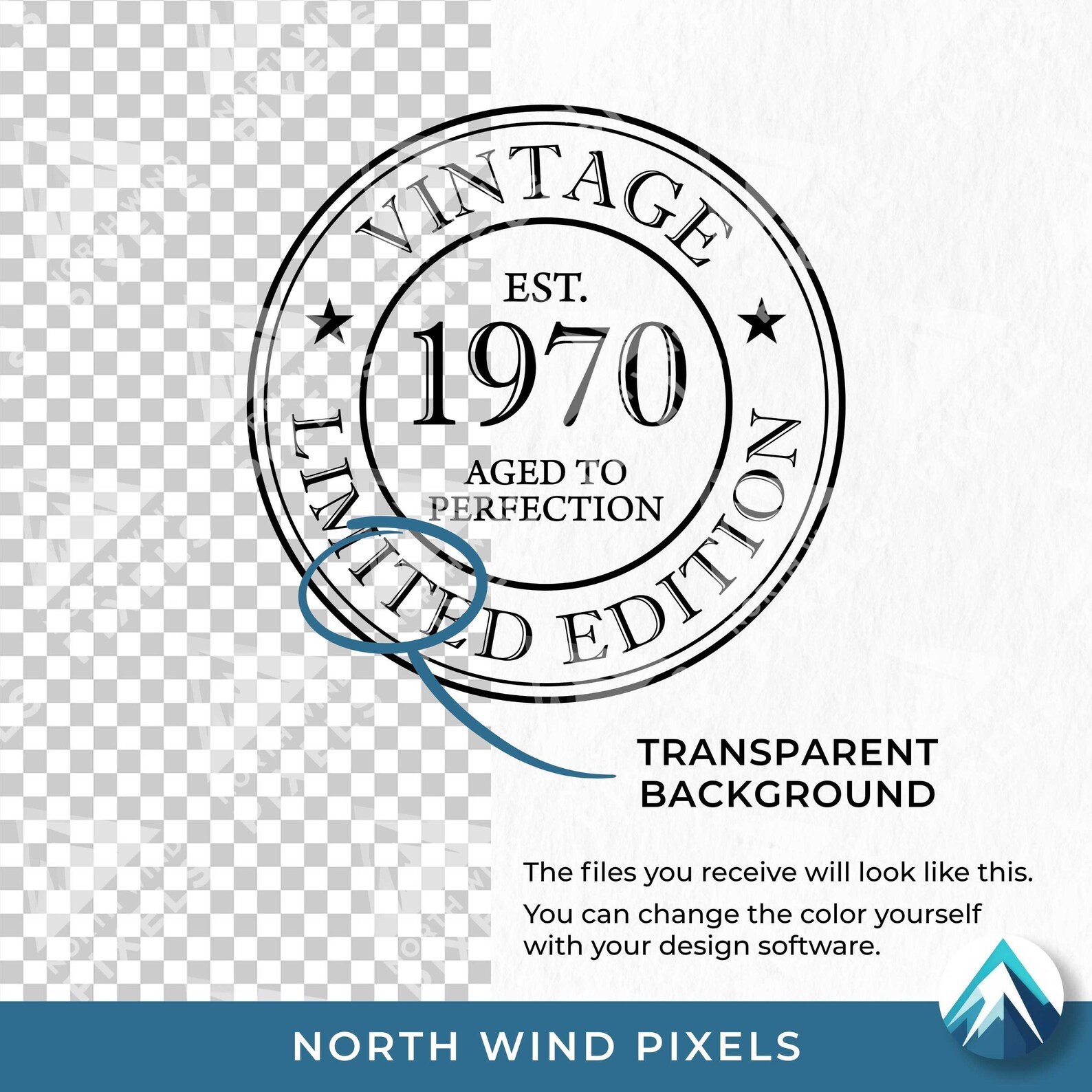 Vintage 1970 Birthday Digital Download, Svg Png Dxf Eps, Old Whiskey ...