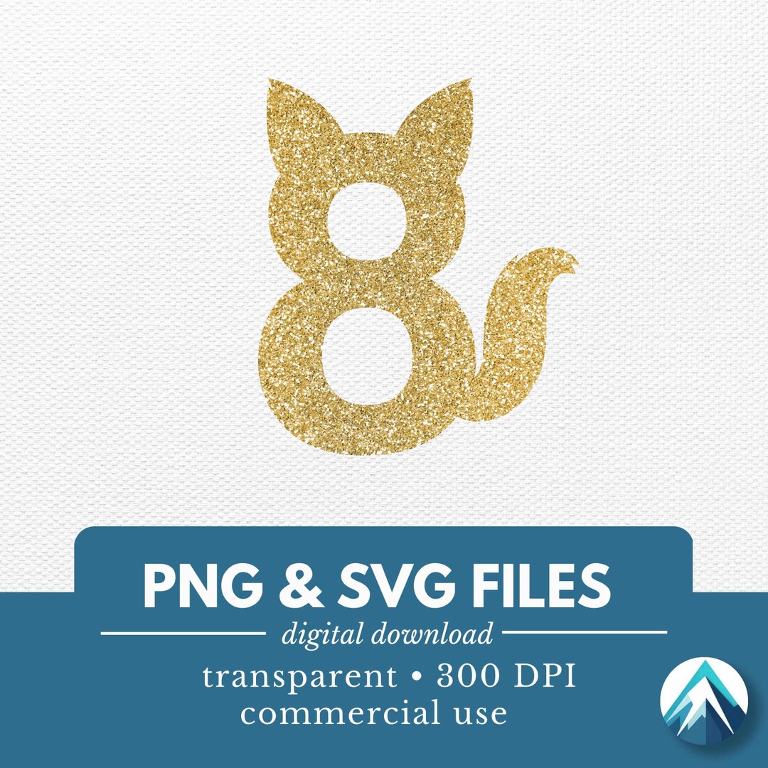 8 Fox Birthday Number, PNG and SVG Files, Digital Download, Little Fox ...