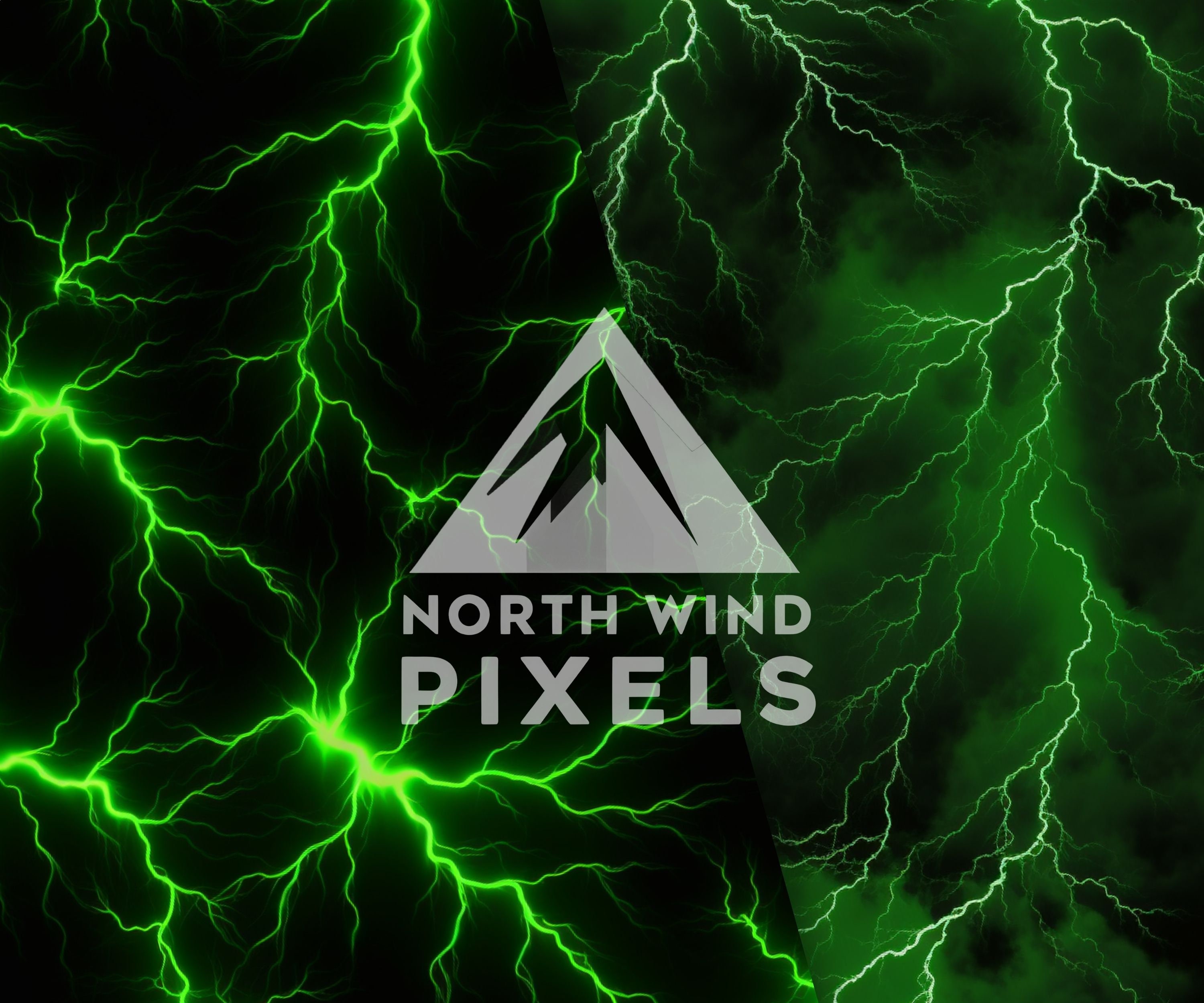 12 Green Lightning Digital Paper Pack, Seamless Patterns, 12x12, JPG ...