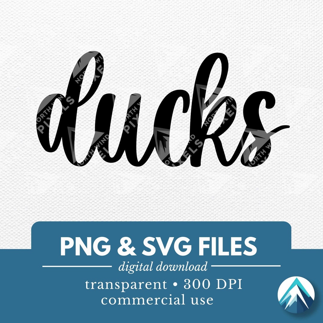 Ducks Digital Download, PNG and SVG Files, Transparent Background ...