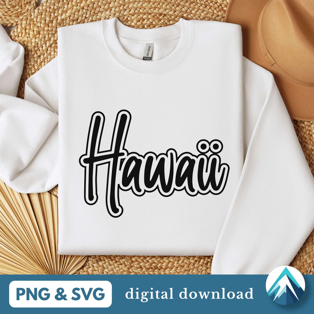 Hawaii Digital Download, PNG and SVG Files, Transparent Background ...