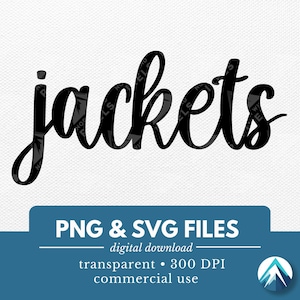 Jackets Digital Download, PNG and SVG Files, Transparent Background ...