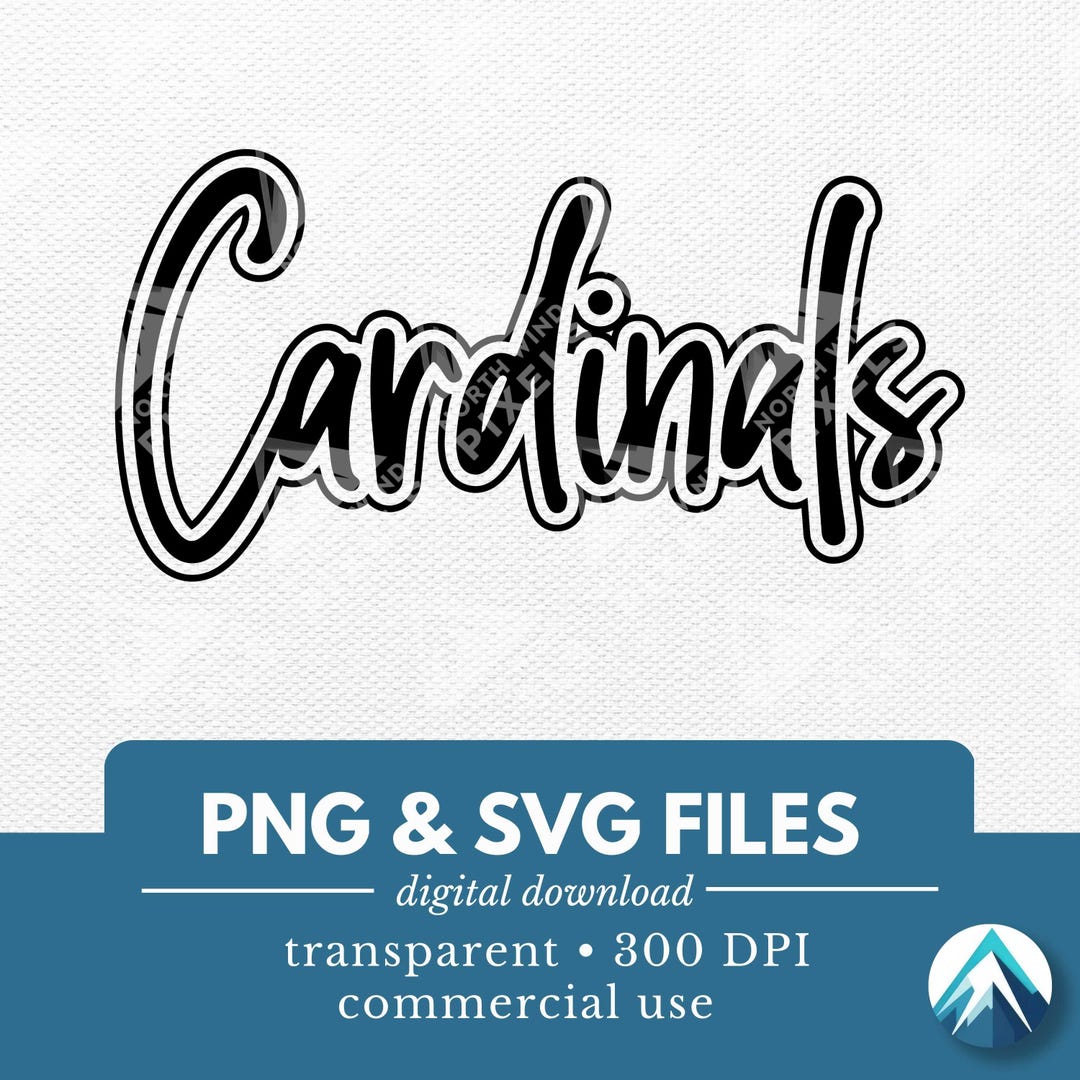 Cardinals Digital Download, PNG and SVG Files, Clip Art With ...