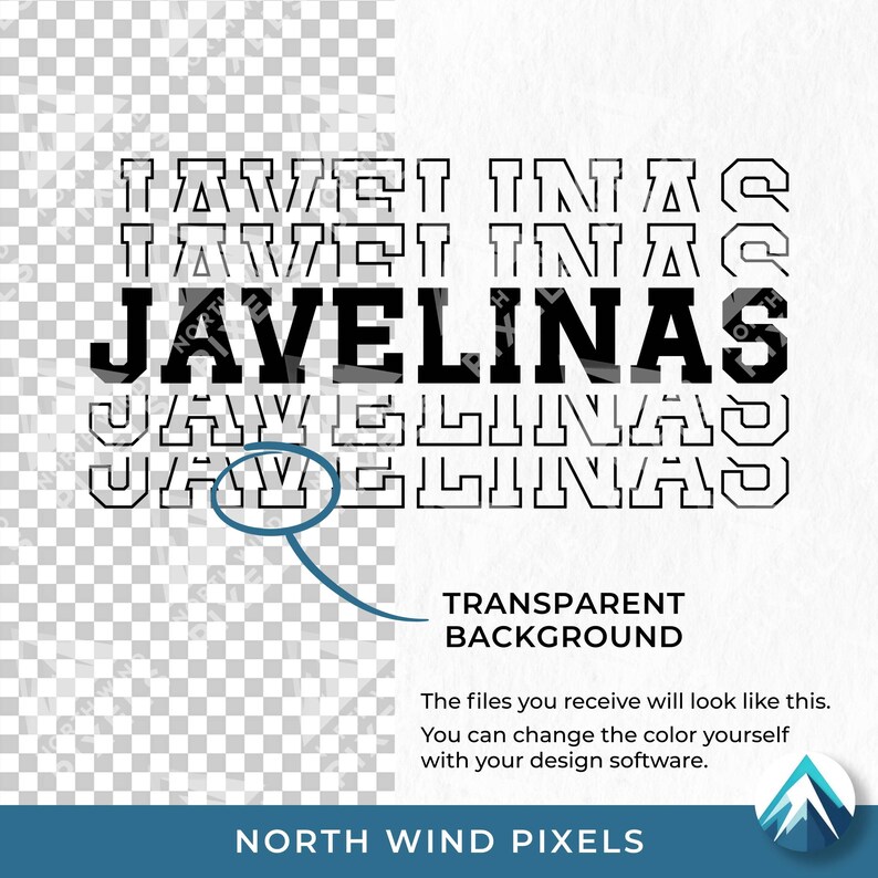 Javelinas Digital Download, Svg Png Dxf Eps, Clipart With Transparent ...
