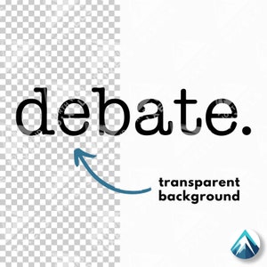 Debate Digital Download, PNG and SVG Files, Transparent Background ...