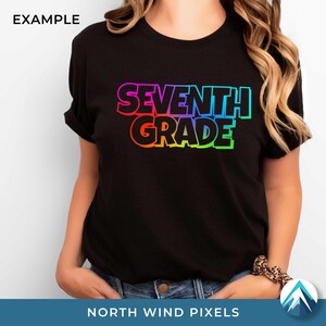 Seventh Grade Digital Download, Svg Png Dxf Eps, Transparent, Cartoon ...