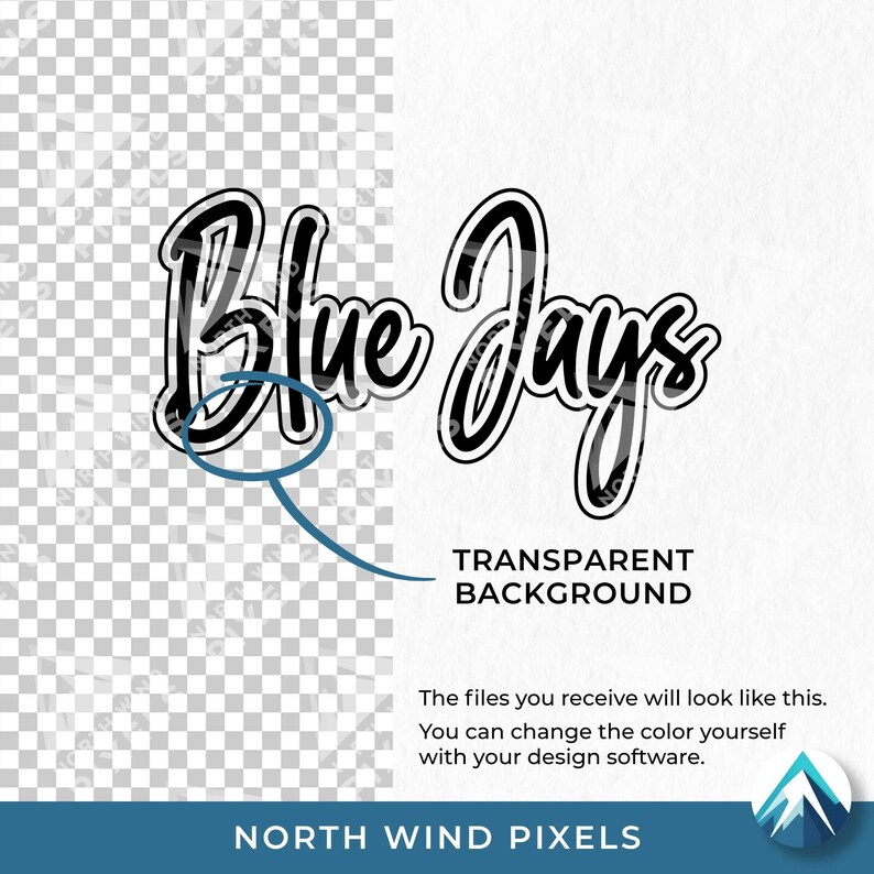 Blue Jays Digital Download, Png Svg Dxf Eps Files, Transparent ...