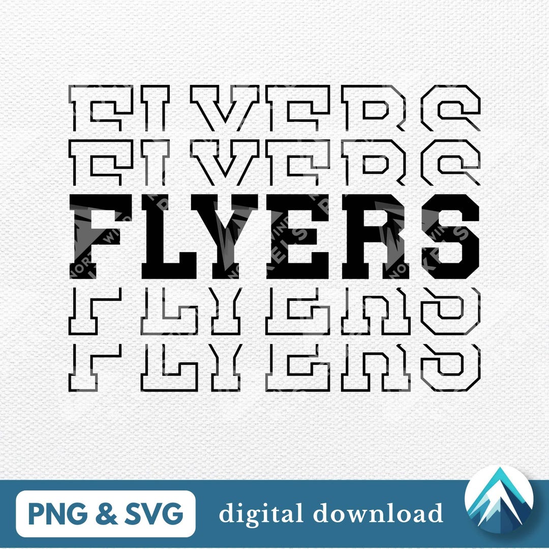 Flyers Digital Download, PNG and SVG File, Transparent Background ...