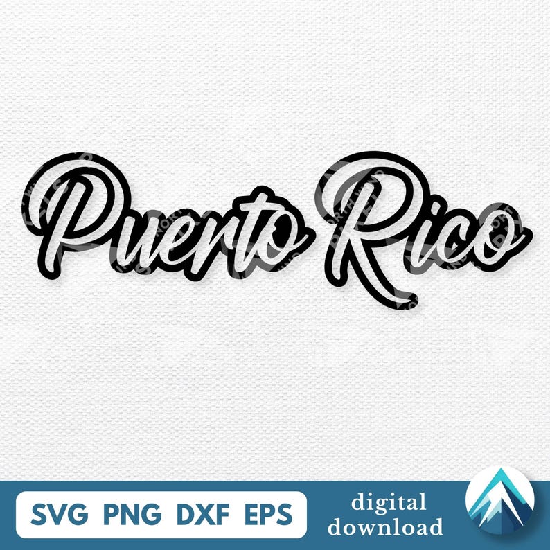 Puerto Rico Digital Download, Svg Png Dxf Eps, Transparent Clipart ...