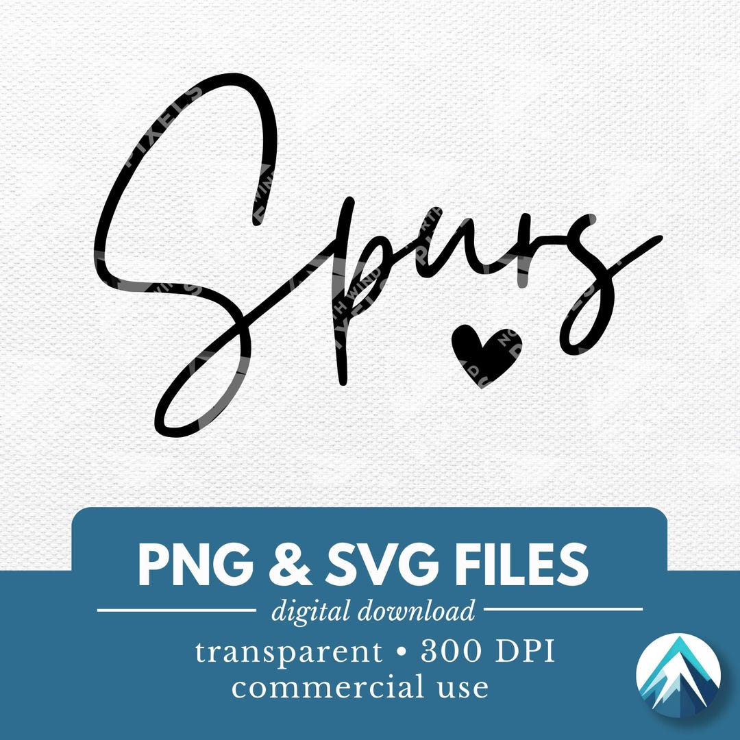 Spurs Digital Download, PNG and SVG Files, Clipart With Transparent ...