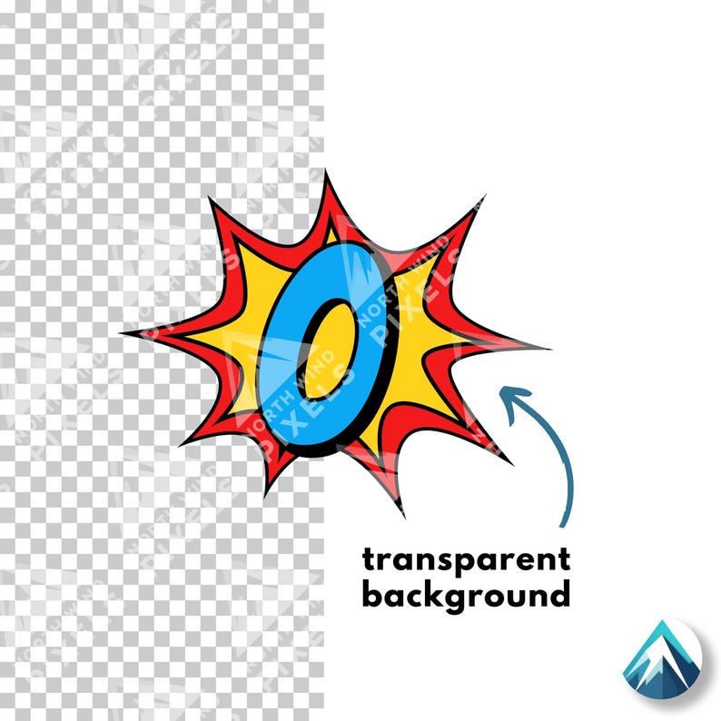 0 Superhero Number, PNG and Layered SVG File, Digital Download, Cartoon ...