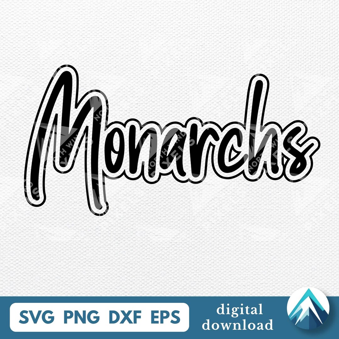 Monarchs Digital Download, Png Svg Dxf Eps Files, Transparent ...