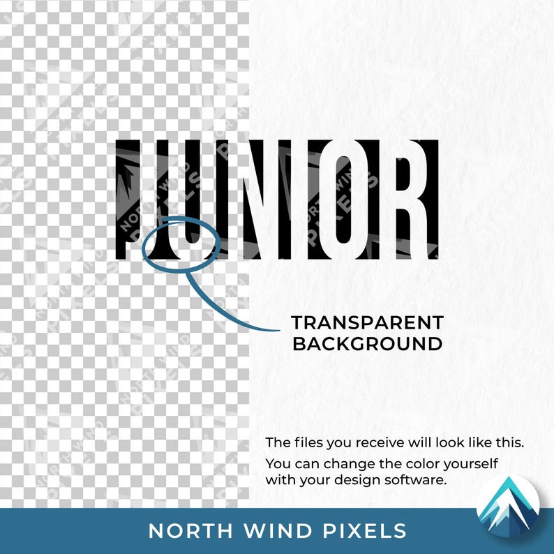 Stencil Junior Digital Download, Svg Png Dxf Eps Files, Transparent ...