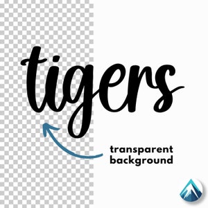 Tigers Digital Download, PNG and SVG Files, Transparent Background ...