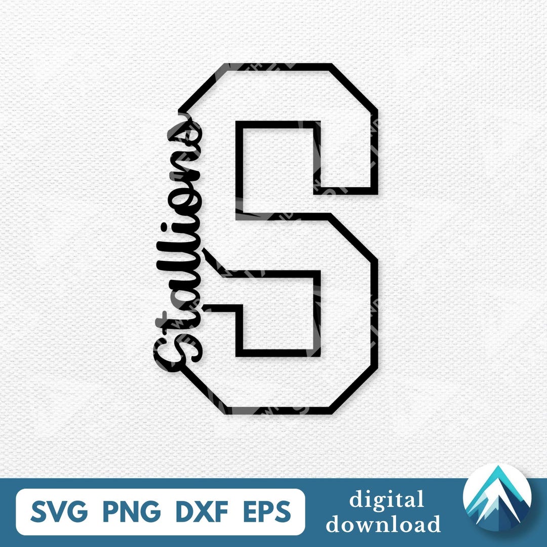 Stallions Digital Download, Svg Png Dxf Eps, Transparent Clip Art ...