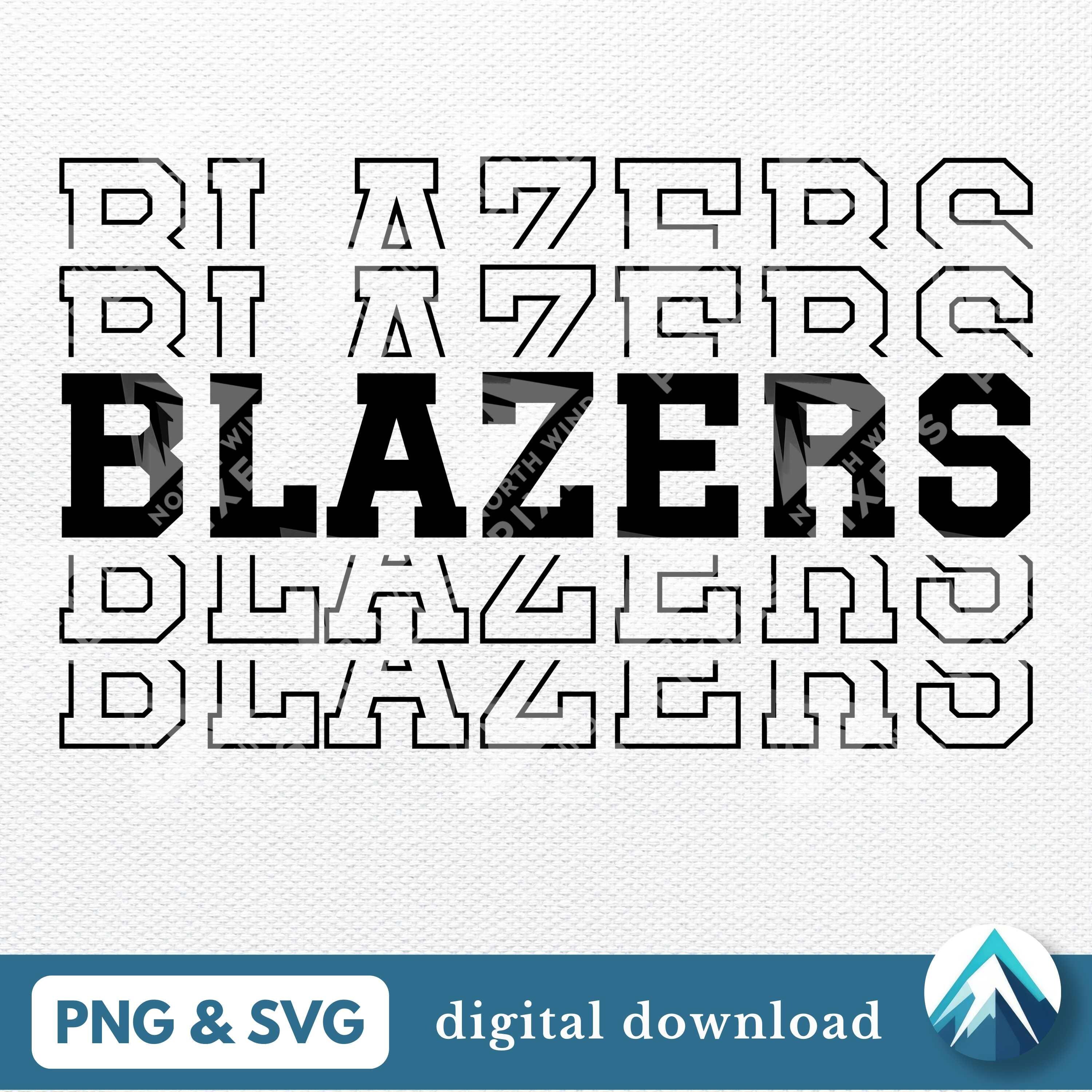 Blazers Digital Download, PNG and SVG Files, Clipart With Transparent ...