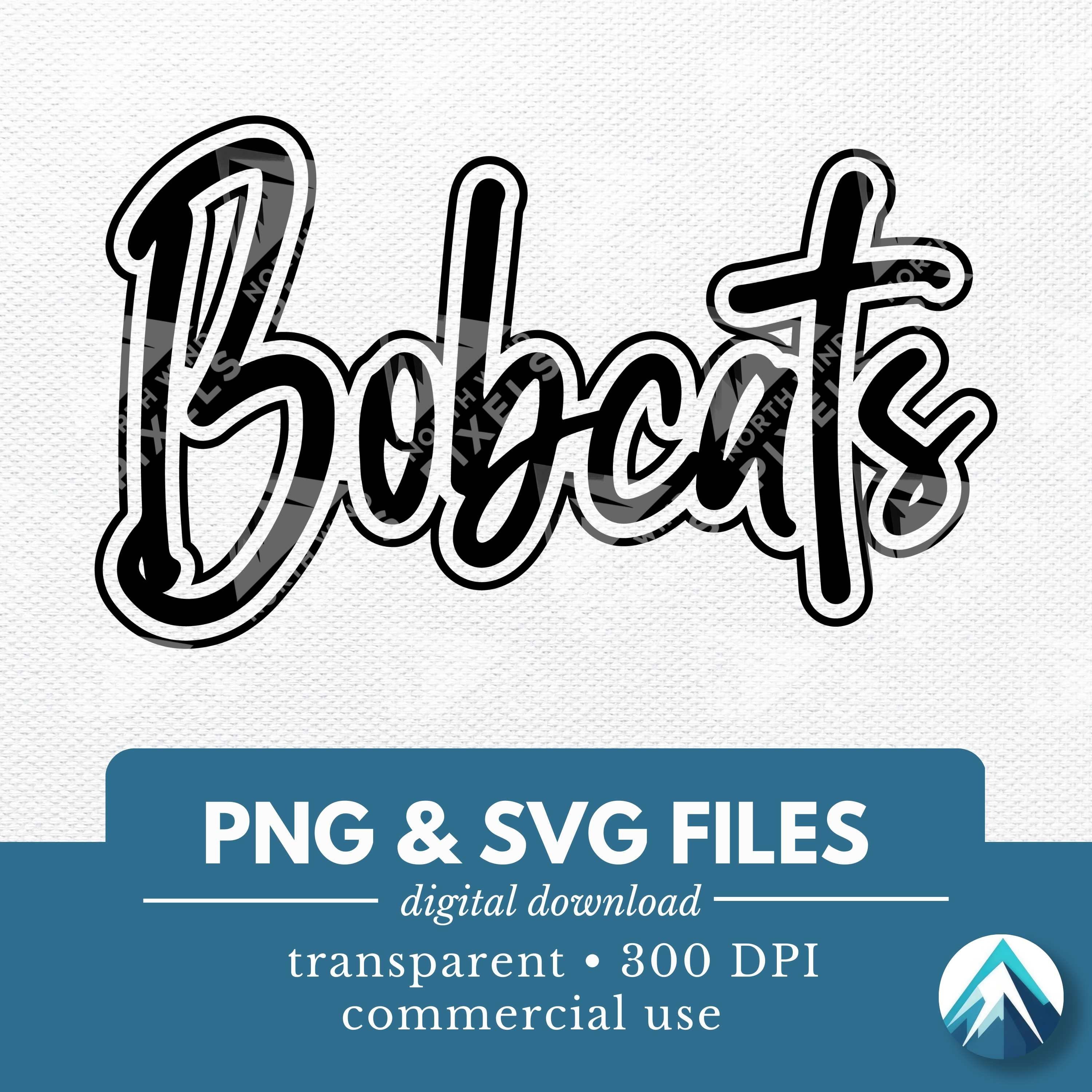 Bobcats Digital Download, PNG and SVG Files, Clipart With Transparent ...