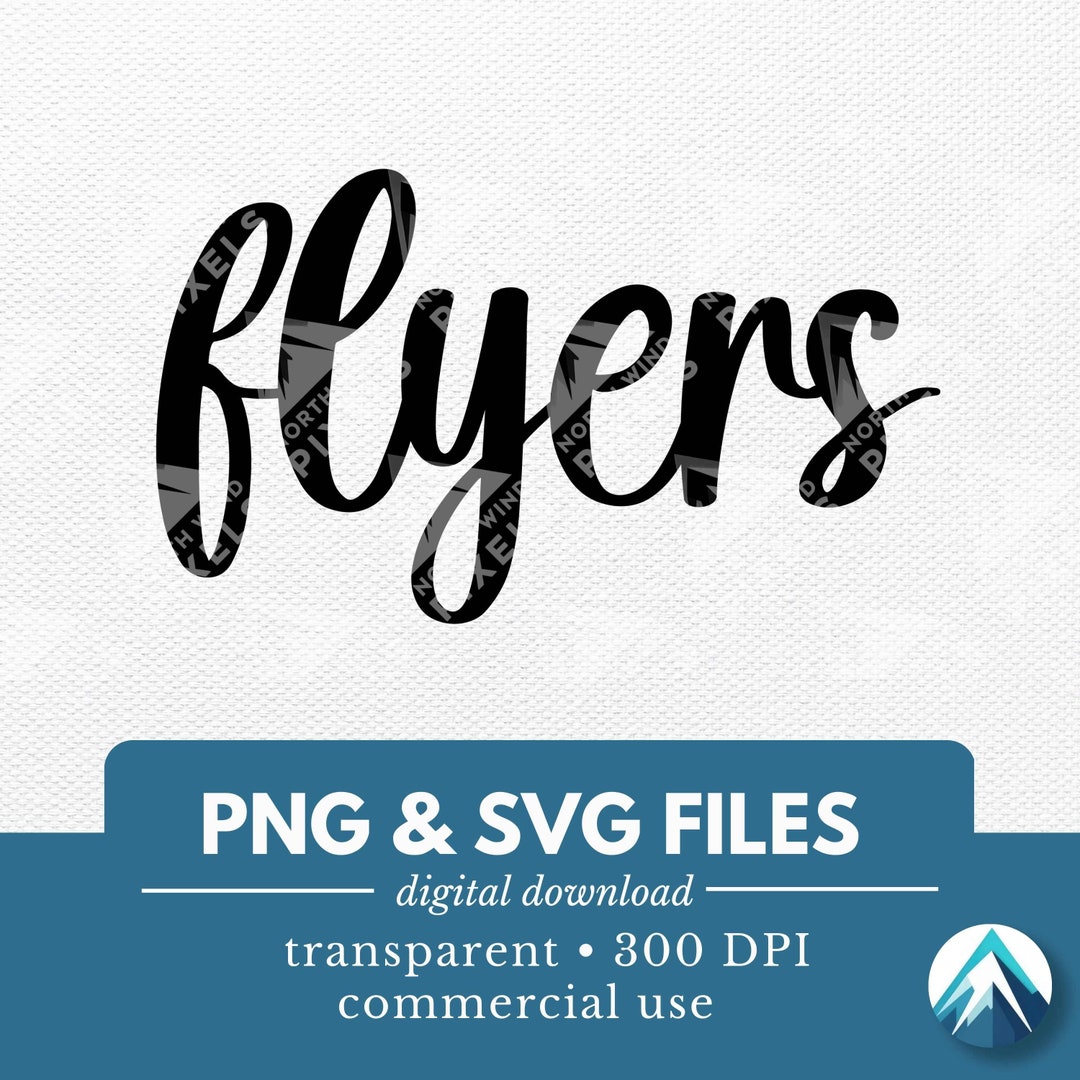 Flyers Digital Download, PNG and SVG Files, Transparent Background ...