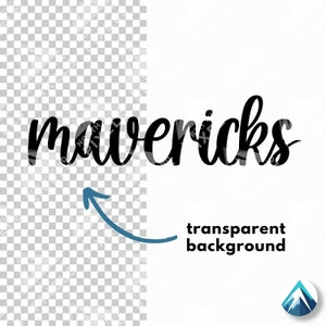 Mavericks Digital Download, PNG and SVG Files, Clipart With Transparent ...