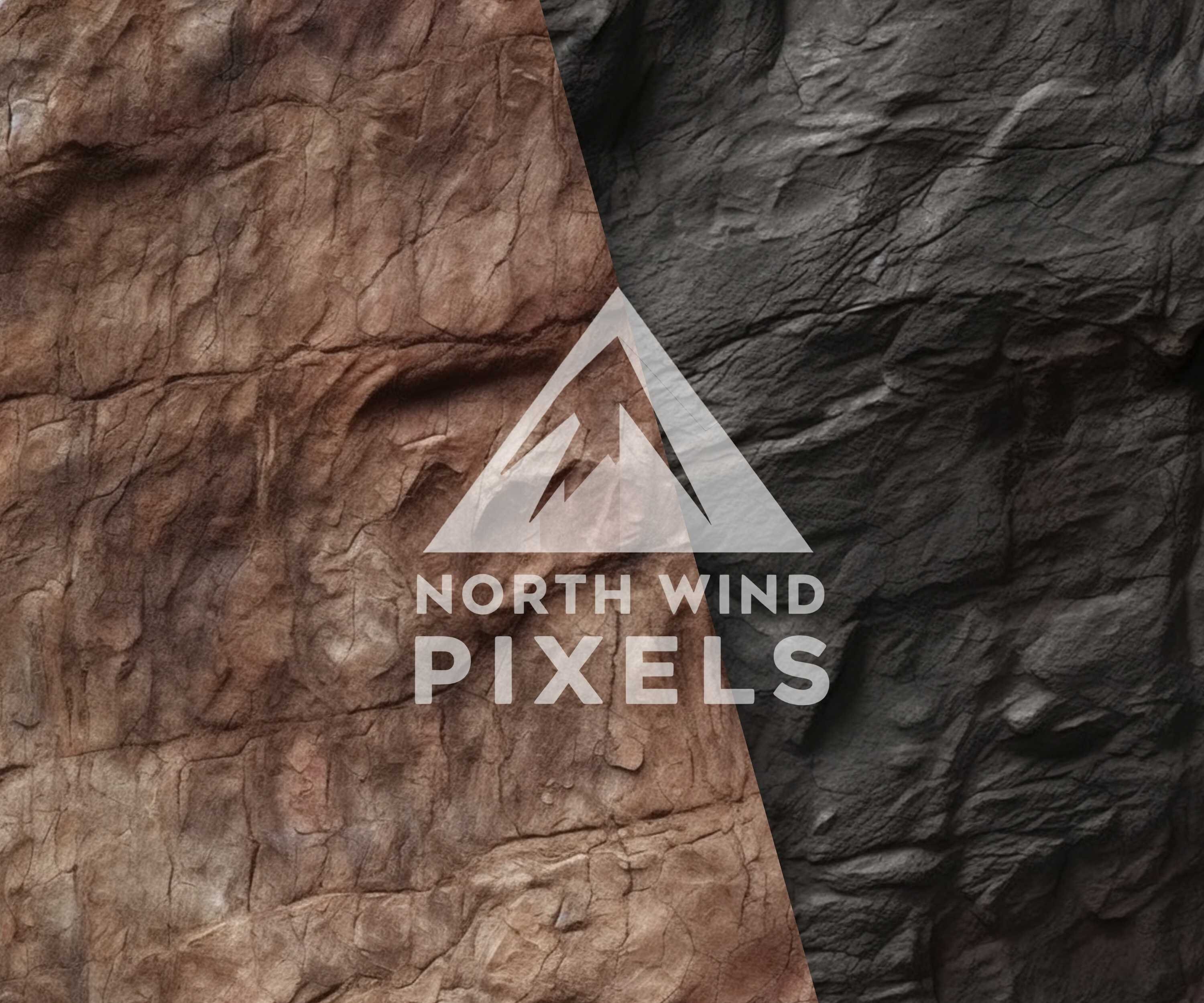 12 Cave Wall Digital Papers, Seamless Textures, 12x12, JPG Files, Dark ...