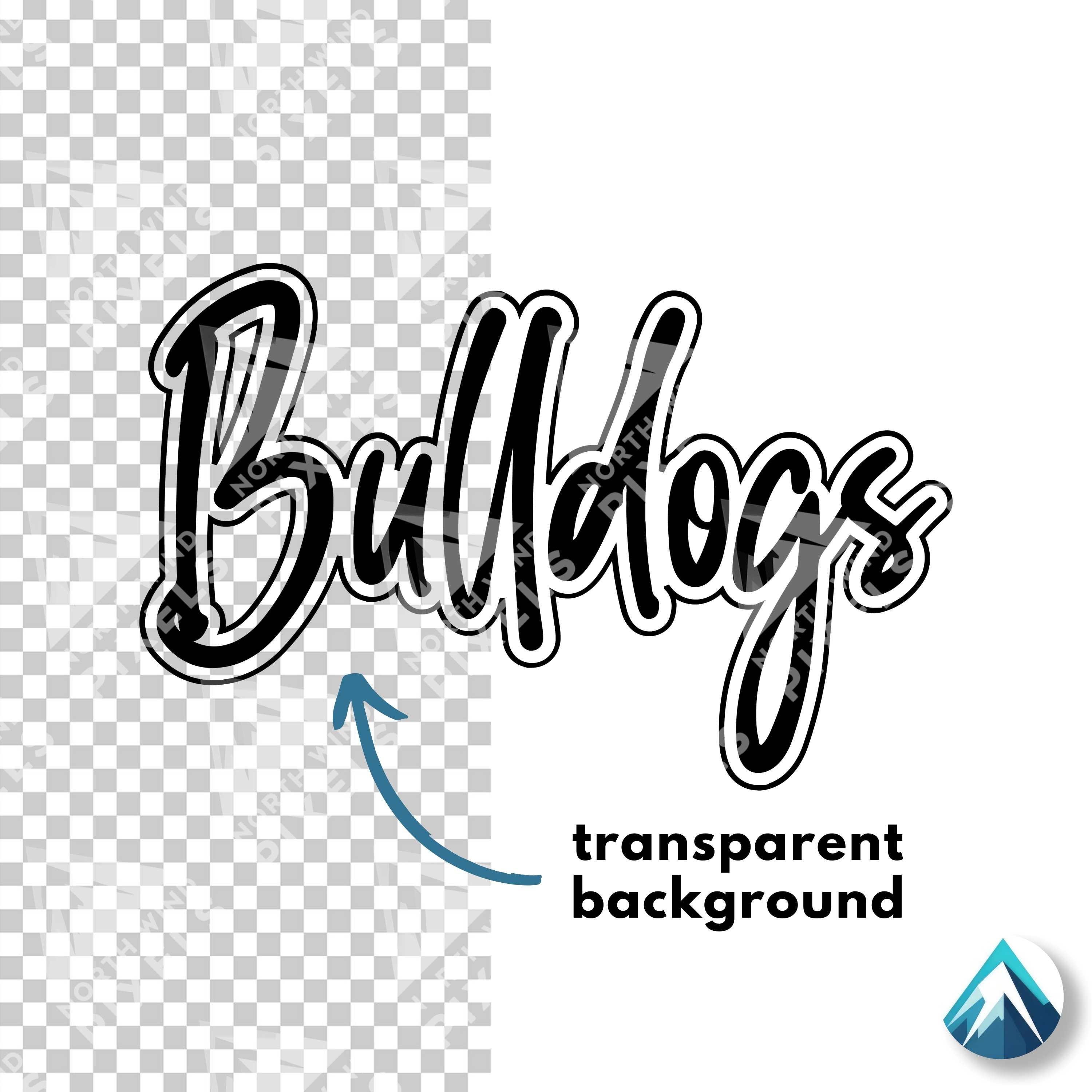 Bulldogs Digital Download, PNG and SVG Files, Clip Art With Transparent ...