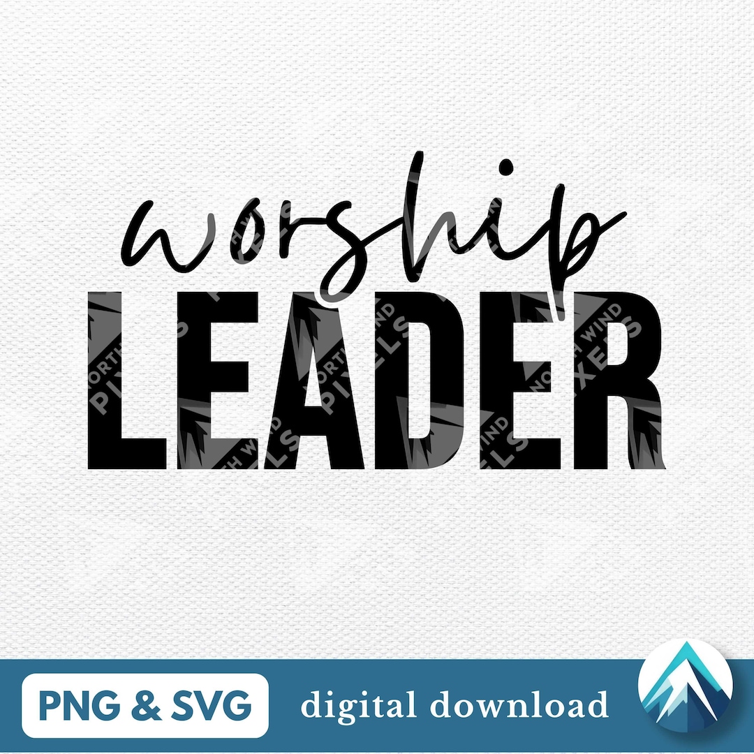 Worship Leader Digital Download, PNG and SVG Files, Transparent ...