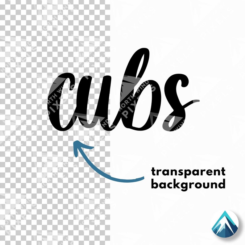 Cubs Digital Download, PNG and SVG Files, Clipart With Transparent ...