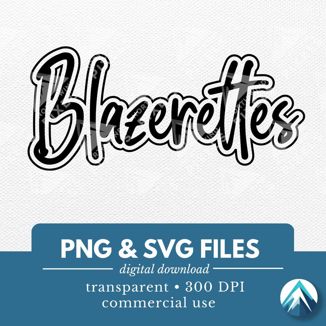 Blazerettes Digital Download, PNG and SVG Files, Clipart With ...