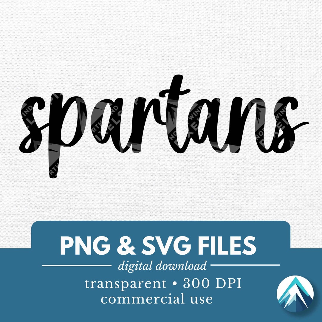 Spartans Digital Download, PNG and SVG Files, Transparent Background ...
