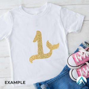 1 Mermaid Tail Birthday Number, PNG and SVG File, Digital Download ...