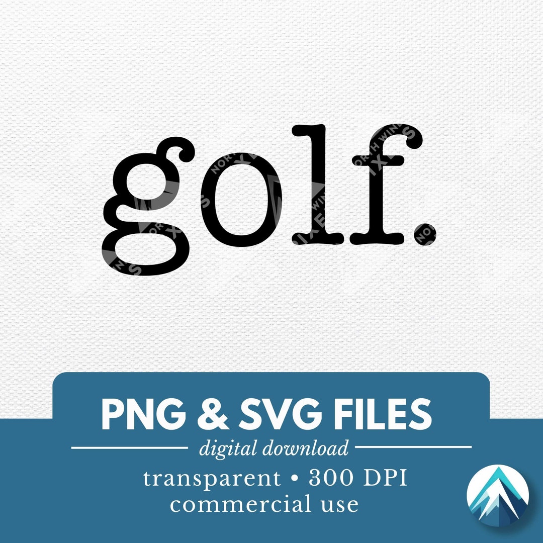 Golf Digital Download, PNG and SVG Files, Transparent Background ...