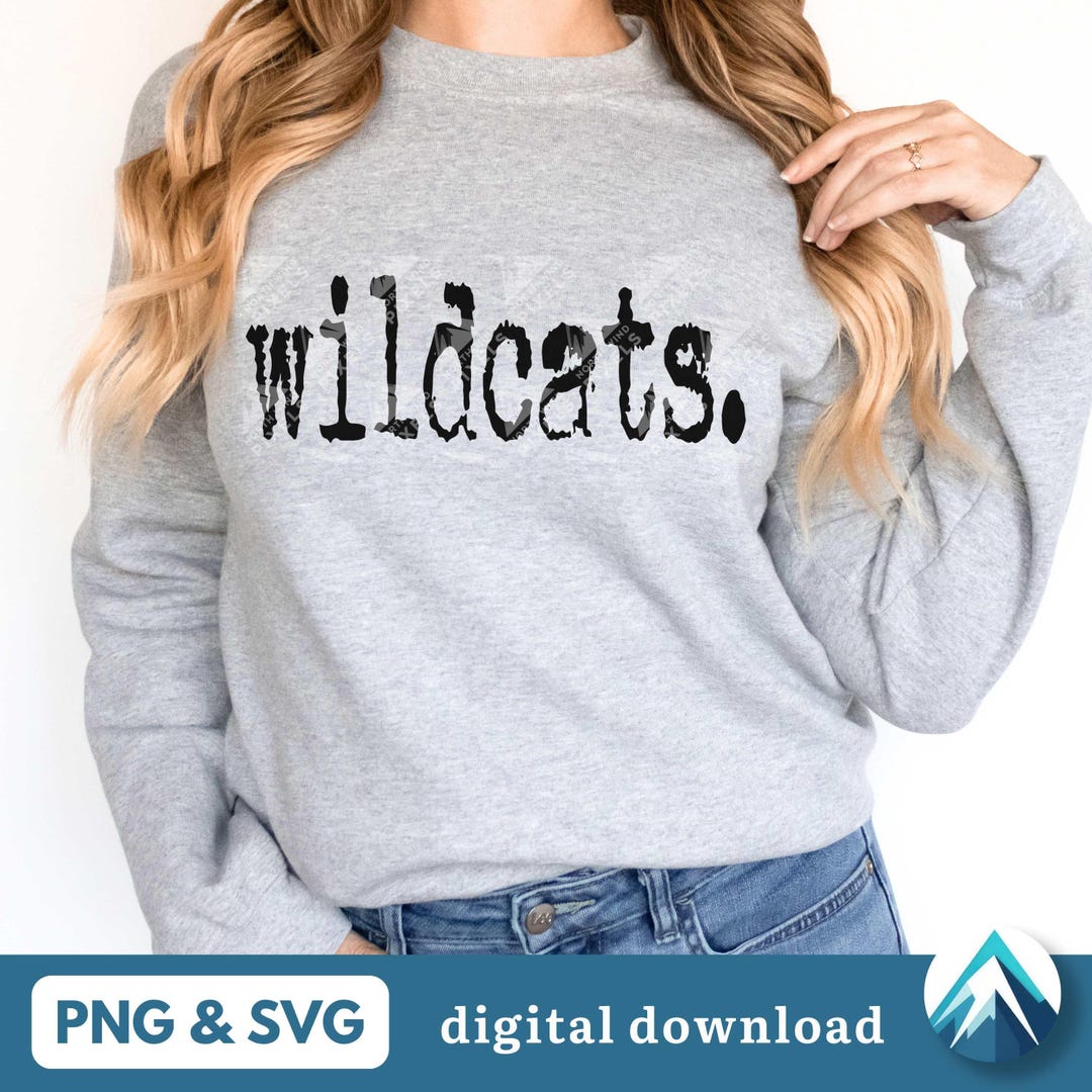 Grunge Wildcats Digital Download, PNG and SVG, Clipart With Transparent ...