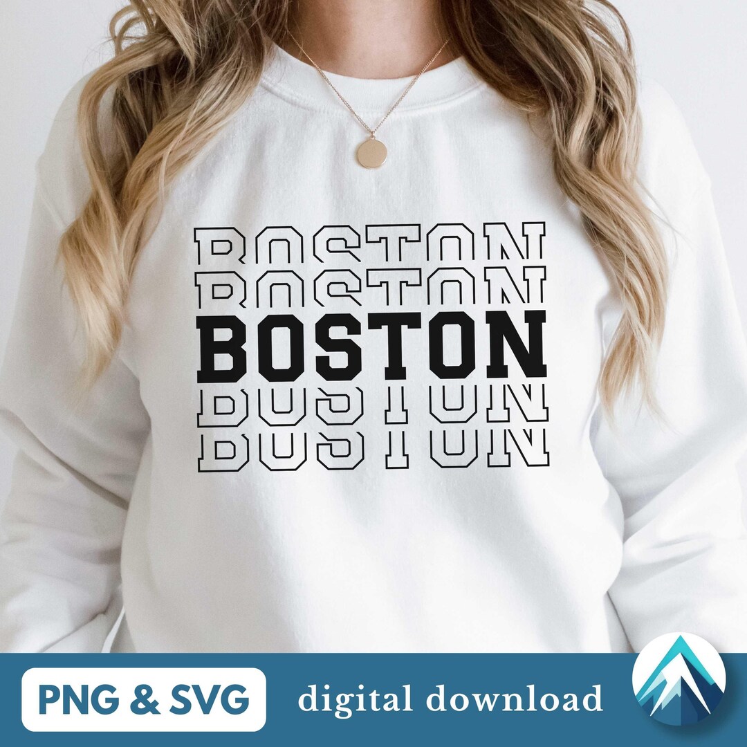 Boston Digital Download, PNG and SVG Files, Transparent Background ...